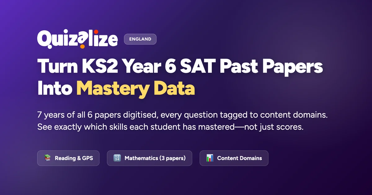 Boost KS2 SAT scores by 8-10%. Every past paper with every question ...